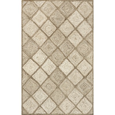 Nuloom Meja Moroccan Lattice Jute Area Rug 8x10 In Natural : Target