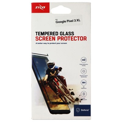 Zizo Tempered Glass Screen Protector For Google Pixel 3 Xl Black : Target