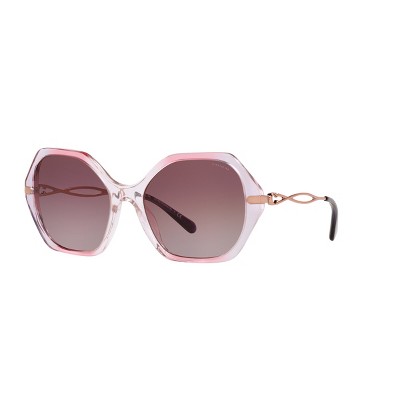 Coach Hc8335u 53mm Woman Rectangle Sunglasses Olive Gradient Lens : Target