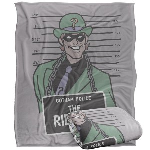 Batman The Riddler Mugshot Silky Touch Super Soft Throw Blanket 50" x ...