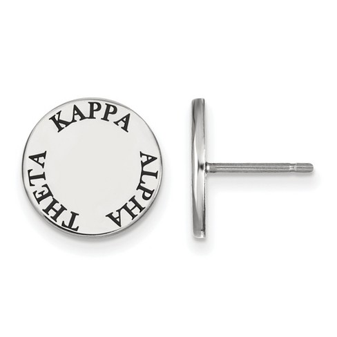 Black Bow Jewelry Sterling Silver Kappa Alpha Theta Greek Life Stud ...