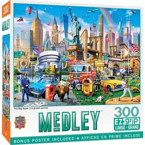 Masterpieces 300 Piece Ez Grip Jigsaw Puzzle - The Big Apple - 18"x24 ...