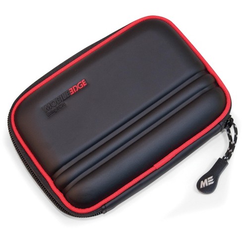 Mobile Edge Small Portable Hard Drive Case Black W/red Trim : Target