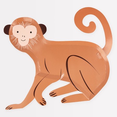 Meri Meri Monkey Plates (pack Of 8) : Target