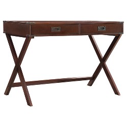 Elliott Wood writing Desk With Drawers - Inspire Q : Target