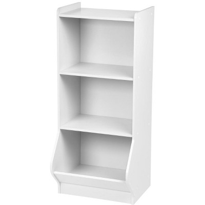 Iris Usa Tier Shelf Organizer With Easy Access Angled Cubby, White : Target