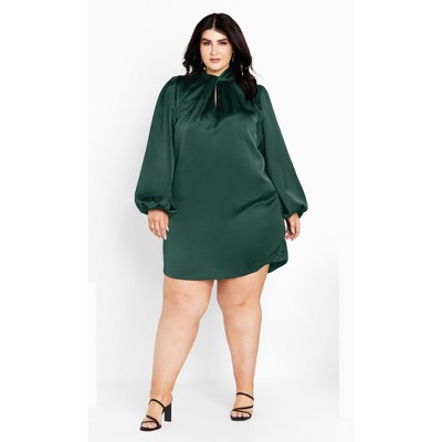 City Chic | Women's Plus Size Azalea Dress - Emerald - 16w : Target