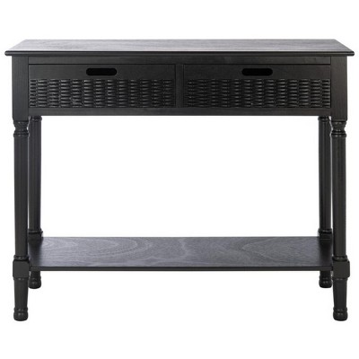 Landers 2 Drawers Console Table - Black - Safavieh : Target