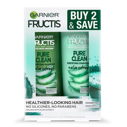 Garnier Pure Clean Everyday Shampoo And Conditioner - 25 Fl Oz/2pk : Target