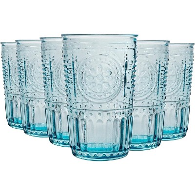 Bormioli Rocco Romantic Cooler Drinking Glass, 4-piece, 16 Oz, Light ...