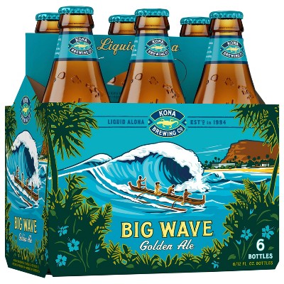 Kona Big Wave Golden Ale Beer - 6pk/12 Fl Oz Bottles : Target
