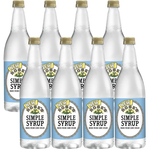 Rose’s Simple Syrup 8 Pack 1 Liter Bottle, | Perfect For Cocktails ...