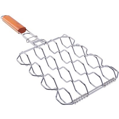Pure Grill Stainless Steel Vegetable Grilling Basket - Square Wok, Tray ...