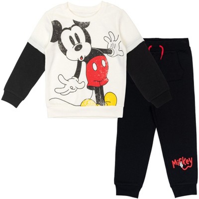 Disney Mickey Mouse Toddler Boys Fleece Pullover Sweatshirt And And ...