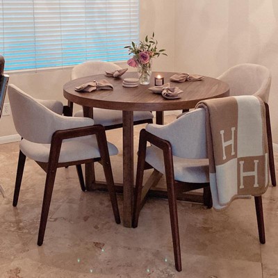 Keener All Wood Round Dining Table - Threshold™ : Target