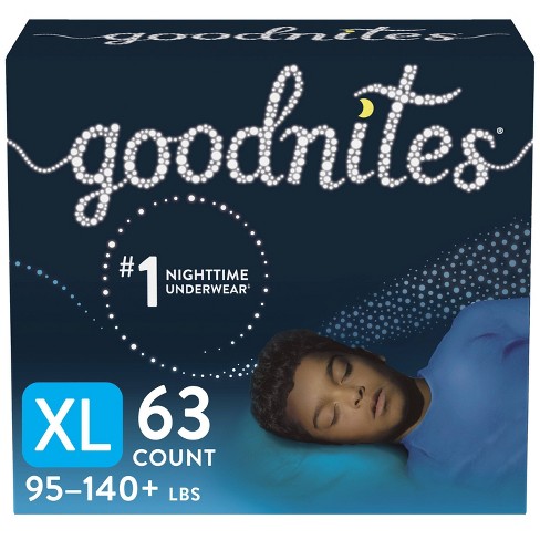 Goodnites Boys' Nighttime Bedwetting Underwear - Xl - 63ct : Target