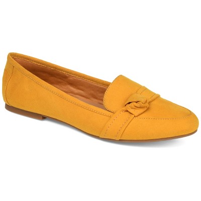 Journee Collection Womens Marci Slip On Round Toe Loafer Flats, Mustard ...