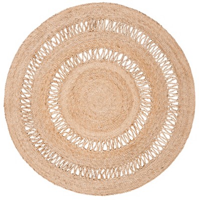 Natural Fiber Nfb254 Hand Woven Area Rug - Natural - 4' Round ...