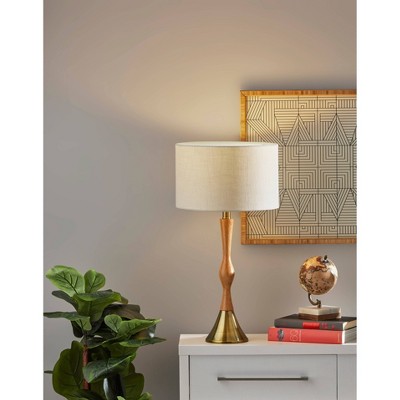 Martin Table Lamp Walnut - Adesso: Modern Bedroom & Living Room ...