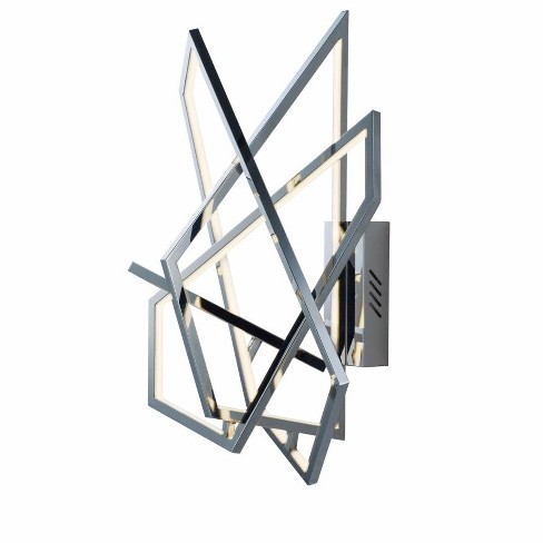 Et2 Lighting Trapezoid 1 - Light Wall Light In Polished Chrome : Target