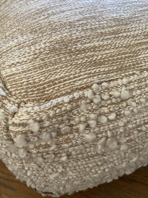 Branchville Square Pouf Cream Boucle - Threshold™ : Target
