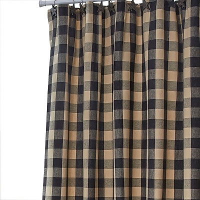 Park Designs China Blue Buffalo Check Ruffled Shower Curtain 72" X 72 ...