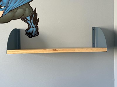 Wood Kids' Shelf With Metal Brackets Blue - Pillowfort™ : Target