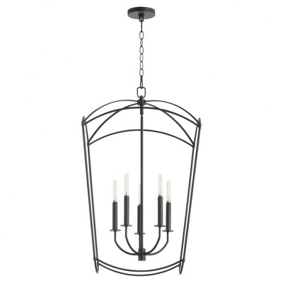 Quorum Lighting Mantle 6 - Light Pendant In Matte Black : Target