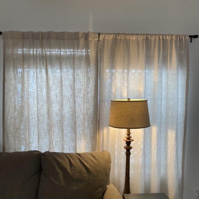 1pc Light Filtering Linen Window Curtain Panel - Threshold™ : Target