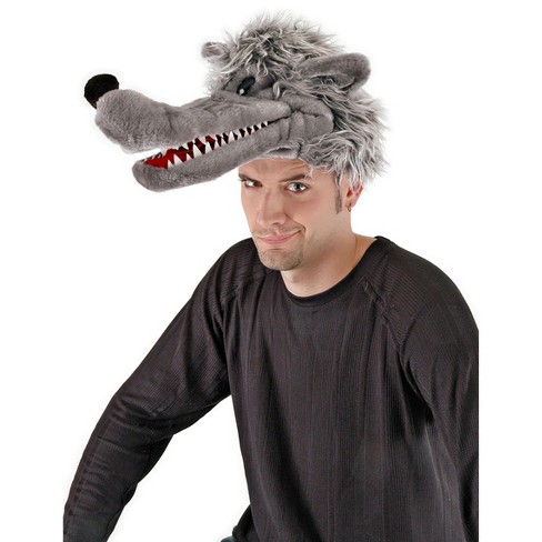 Halloweencostumes.com Plush Big Bad Wolf Hat, Gray : Target