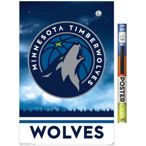 Trends International Nba Minnesota Timberwolves - Logo 18 Unframed Wall ...