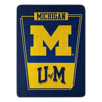 Sweet Home Collection Ncaa Michigan Wolverines 60" X 80" Raschel Throw ...
