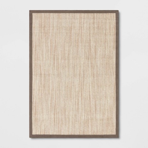Solid Woven Border Rug - Threshold™ : Target