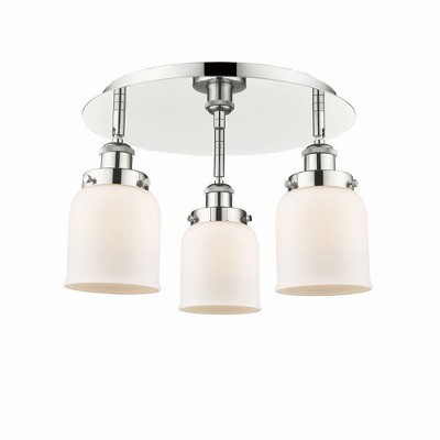 Innovations Lighting Bell 3 - Light Flush Mount In Polished Nickel : Target
