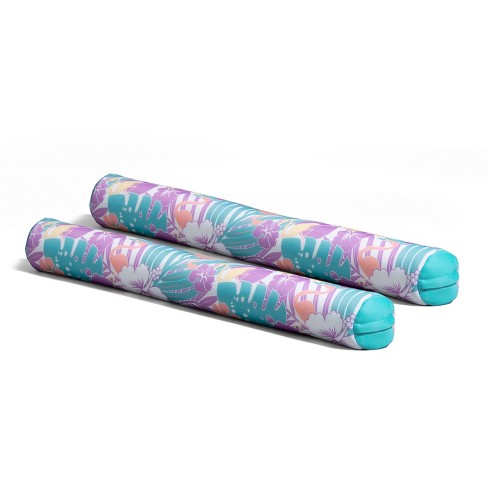 Big Joe Noodle Two Pack, No Inflation Needed Pool Floats, Tropical ...