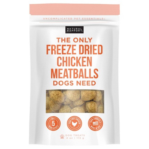Natural Rapport The Only Freeze Dried Chicken Meatballs Dog Treats ...