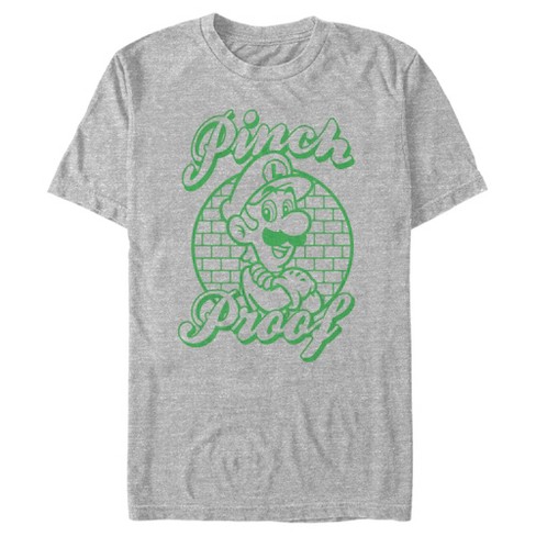 Men's Nintendo Super Mario St. Patrick's Day Pinch Proof Luigi T-shirt ...