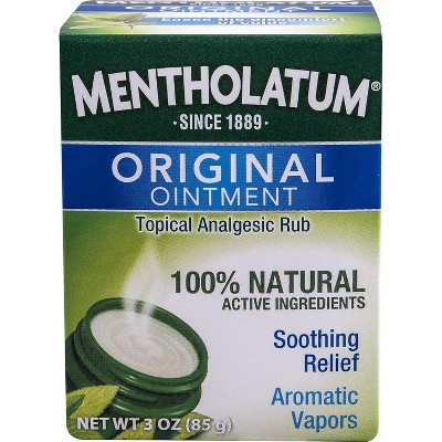 Mentholatum Original Ointment Mentholated Topical Rub for Chest and ...