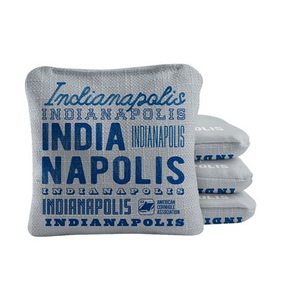Skip's Garage | Gameday Indianapolis Football Synergy Pro Gray Cornhole ...