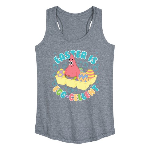 Women's Spongebob Squarepants Easter Is Egg Graphic Racerback Tank ...