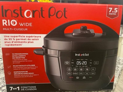 Instant Pot Rio Wide 7.5qt 7-in-1 Electric Pressure Cooker & Multi ...
