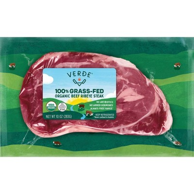 Verde Farms Organic Grassfed Ribeye - 10oz : Target