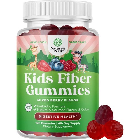 Sugar Free Fiber Gummies For Kids, Delicious Prebiotic Gummies For ...