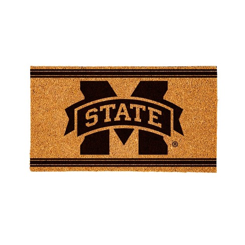 Evergreen Mississippi State University Logo Turf Mat, Brown- 28 X 16 ...