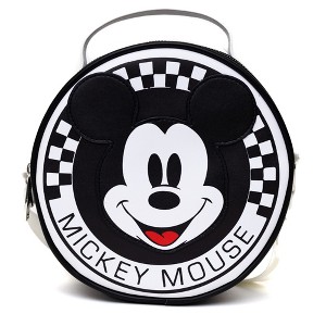 Disney Bag, Crossbody, Round, Mickey Mouse Smiling Face Applique ...
