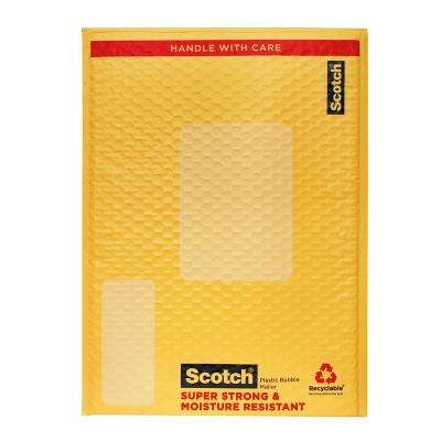 Scotch Poly Yellow Bubble Mailer Size 5 : Target