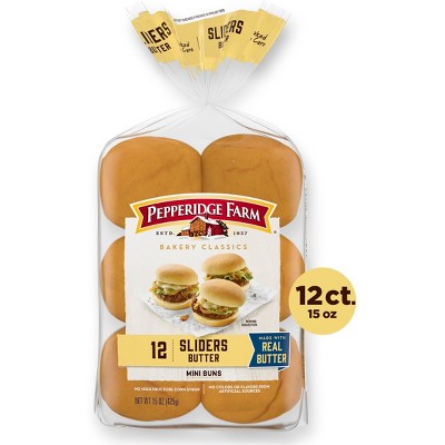 Pepperidge Farm Bakery Classics Butter Slider Buns - 15oz/12ct : Target