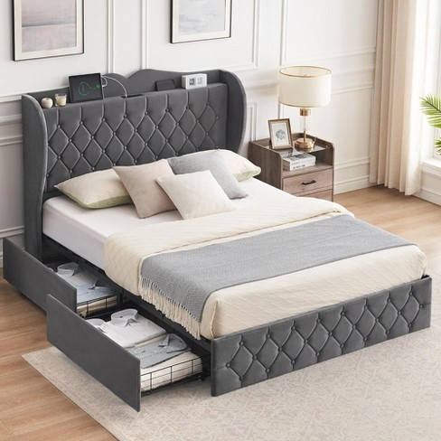 Bed frames with storage store
