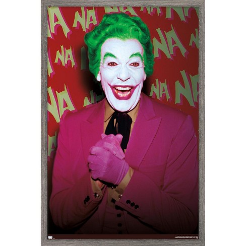 Trends International Dc Comics The Joker - Batman 1966 Framed Wall Poster Prints Barnwood Framed ...