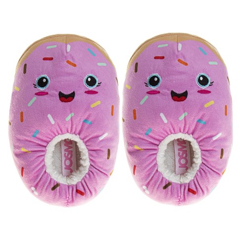 Josmo Girls' Comfy Slippers. (little Kids) - Tan/pink, Size: 4-5 : Target